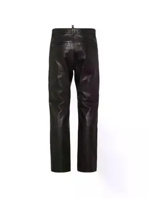 Dsquared2 Twist Leather Trousers
