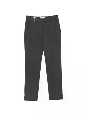 Peserico Straight-leg Tailored Trousers - Grey