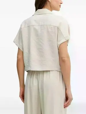 Joseph Ribkoff Zip-up Short-sleeve Top