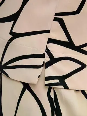 Joseph Ribkoff Abstract-print Cap-sleeve Top