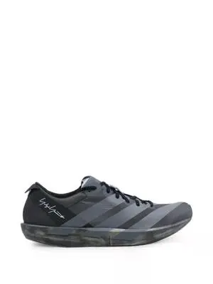 Y3 Signature-print Sneakers - Grey