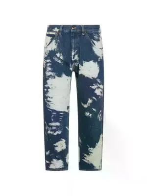 VIVIENNE WESTWOOD Bleach-effect Straight-leg Jeans - Blue