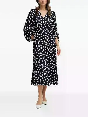 Joseph Ribkoff Polka Dot Midi Dress