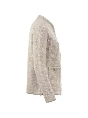 Fabiana Filippi Sequin-embellished Bouclé Cardigan