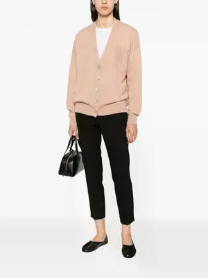 Peserico Beaded-pocket V-neck Cardigan