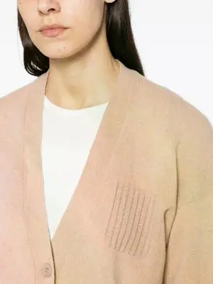 Peserico Beaded-pocket V-neck Cardigan