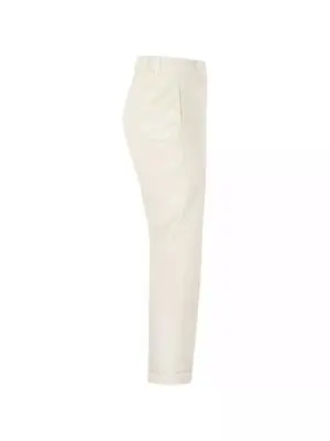 Peserico Tapered-leg Elasticated-waistband Trousers - White