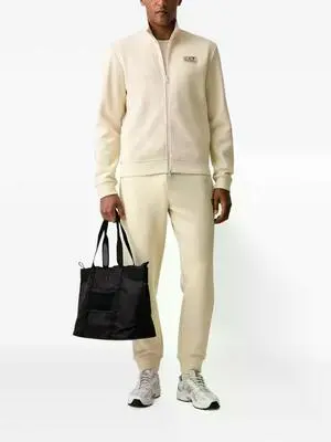 EA7 Logo Patch Zip-up Sweater