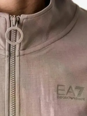 EA7 Logo-print Zip-up Jacket