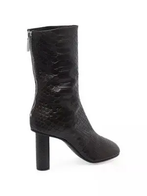 Paris Texas Python-effect Ankle Boots