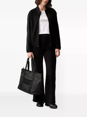 EA7 Logo-print Zip-up Track Jacket - Black