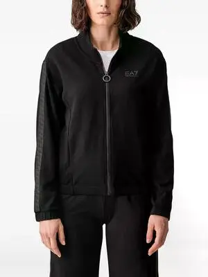 EA7 Logo Tape Track Jacket - Black