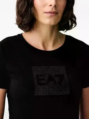 EA7 Rhinestone Embellished T-shirt