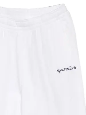 SPORTY & RICH Logo Embroidered Track Pants