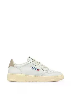 AUTRY Medalist Low Sneakers In And Feather Grey Leather - White