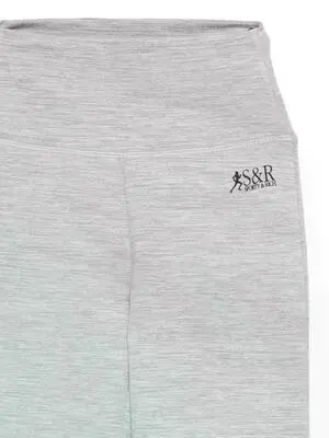 SPORTY & RICH Logo-print Flared Leggings