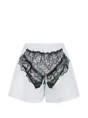 Vaquera Trompe L'oeil Print Shorts