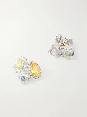 MAISON MARGIELA Silver-tone Cluster Embellished Earrings
