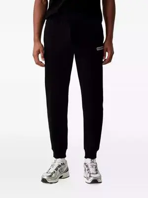 EA7 Logo-patch Track Pants - Black