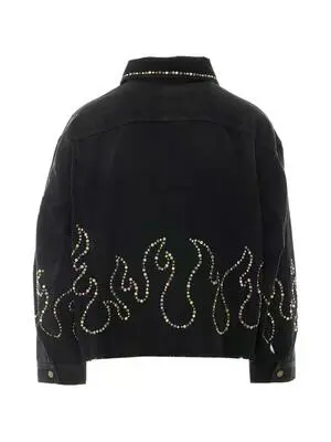 Amiri Stud-embellished Denim Jacket - Black