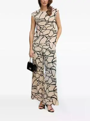 Joseph Ribkoff Abstract-print Palazzo Pants