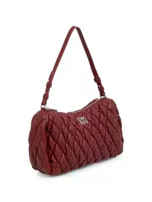 Dkny Quilted Logo-plaque Shoulder Bag
