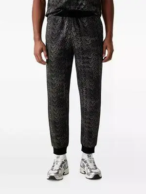 EA7 Logo-print Track Pants - Black