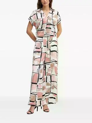 Joseph Ribkoff Abstract-print Short-sleeve Top