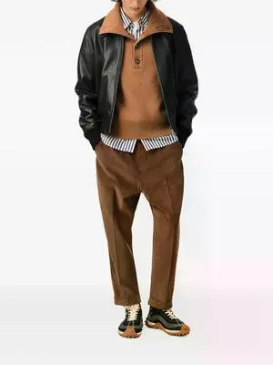 AMI Paris Carrot-fit Corduroy Cotton Trousers