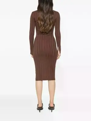 Patrizia Pepe Ribbed Knit Midi Dress
