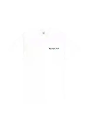 SPORTY & RICH Logo-detail Short-sleeve T-shirt - White