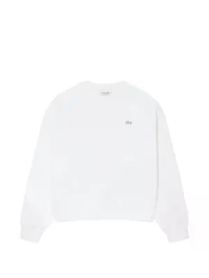 Lacoste Crew-neck Logo Sweatshirt - White