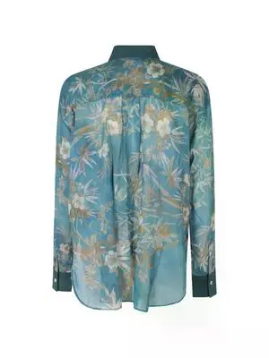 FORTE_FORTE Floral Print Silk Shirt