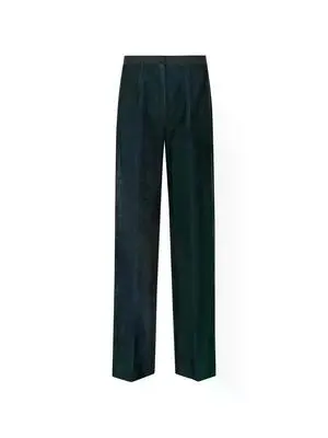 FORTE_FORTE Corduroy High-waisted Trousers - Green