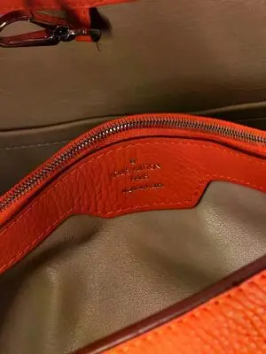 LOUIS VUITTON Capucines Bag Leather Gm Satchel