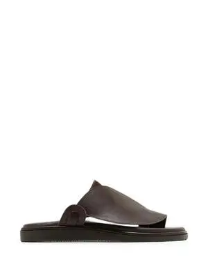 FORSA Woven-panel Leather Sandals
