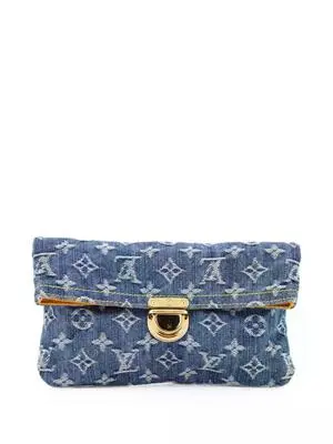 LOUIS VUITTON Monogram Denim Clutch Bag