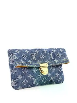 LOUIS VUITTON Monogram Denim Clutch Bag
