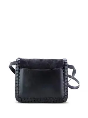Chloé Kattie Whipstitch Suede Crossbody Bag - Blue