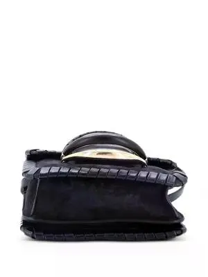 Chloé Kattie Whipstitch Suede Crossbody Bag - Blue