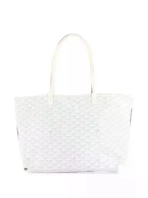 Goyard Artois Tote Coated Canvas Mm Shoulder Bag - White