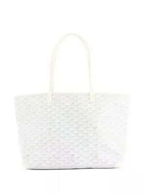 Goyard Artois Tote Coated Canvas Mm Shoulder Bag - White