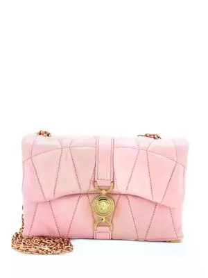 Versace Quilted Leather Mini Crossbody Bag - Pink