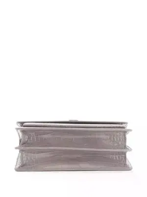 Saint Laurent Sunset Crocodile Embossed Leather Medium Crossbody Bag