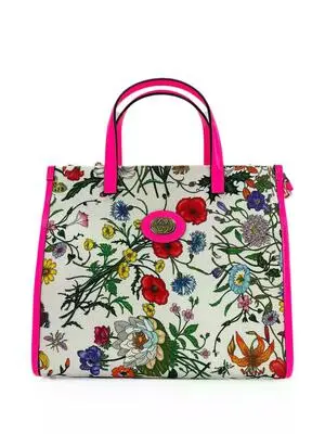 Gucci 2010s Flora Tote Bag - White