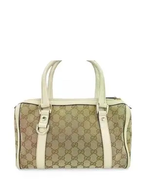 Gucci 2000s Abbey Gg Canvas Shoulder Bag