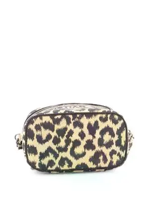 Dior Diortravel Convertible Vanity Case Mizza Embroidered Canvas Small Pouch - Brown