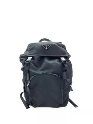 Prada 2010s Buckle-fastening Backpack - Black