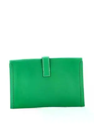 Hermès Jige Epsom Pm Clutch Bag - Green