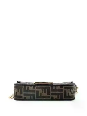 Fendi Baguette Nm Bag Zucca Canvas Mini Crossbody Bag